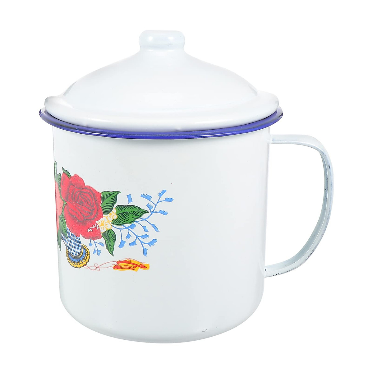 FOMIYES Home Decor Wine Glasses enamel mug tea mug drinking cups retro coffee mugs wine mug water cup for farmhouse home cups with lids office helium infused beer Disposable Coffee Cups Wine Glasses