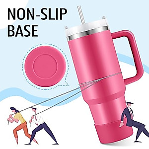 LorinShine 40 OZ Stainless Steel Tumbler with Lid and Straw, Insulated Cup with Handle, Leak Proof Tumbler, Large Water Iced Tea Coffee Bottle for Gift/Travel/Sport/Home