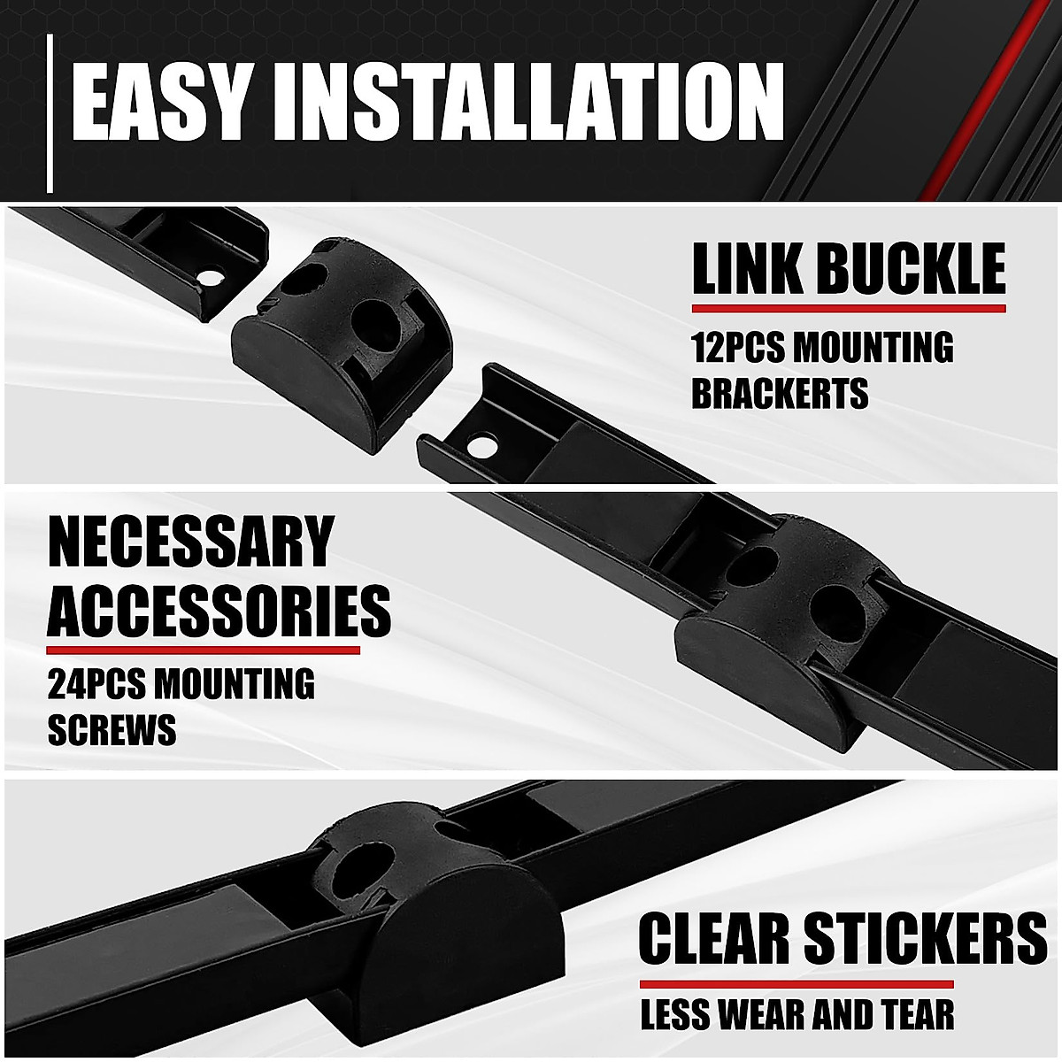 Magnetic Storage Organizer Tool Holder, Magnetic Tool Holder Strip, 6-Pack Magnetic Tool Bar,1-Pack Wrist Magnetic Holder for Garage,Shop and Kitchen | Garage Wall Mount Rack- Mounting Screws Included