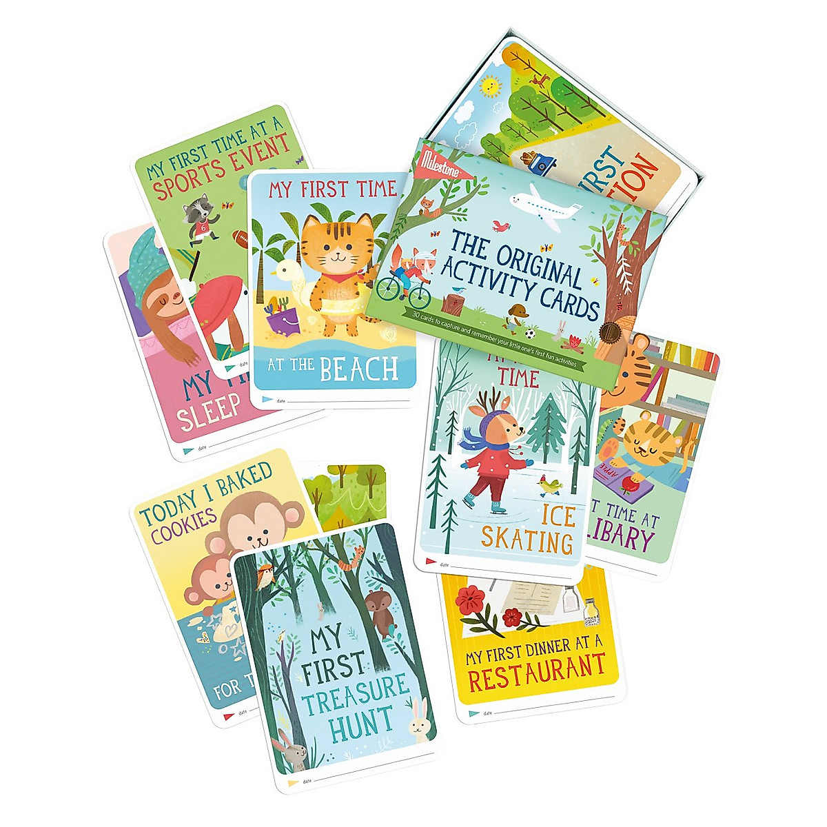 Milestone - Baby Photo Cards Original - Set of 30 Photo Cards To Capture Your Baby's First Year in Weeks, Months, and Memorable Moments