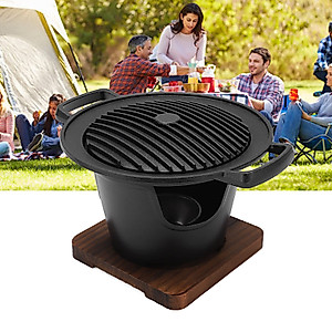 Outdoor Grill Stove Mini Grill Set Desktop Portable Grill Portable Die-casting Aluminum charcoal brazier Grill Non-stick Grill Cast Aluminum Small Grill Non-stick Food Grade Picnic Camping