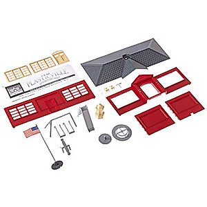 Bachmann Trains - PLASTICVILLE U.S.A. BUILDINGS – CLASSIC KITS - SCHOOL HOUSE w/Playground Equipment - O Scale