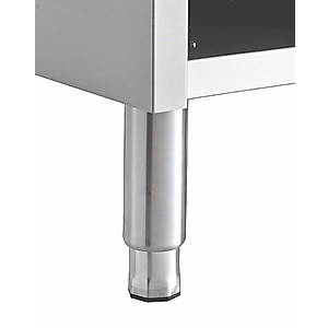 Kratos Commerial Double Stockpot Gas Range, 160,000 BTU Output, Field Convertible to Liquid Propane (29Y-074)