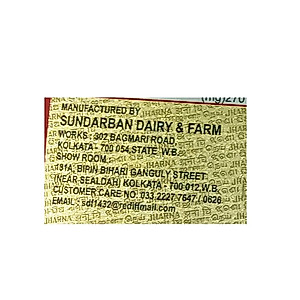 Jharna Pure Ghee 100g (3.6 Ounce) Premium Quality Original Grass-Fed Clarified Butter, Farmed With Organic Cow Milk, Contains No Artificial Color, Natural and Flavorful aromatic delight from the Iconic brand of India