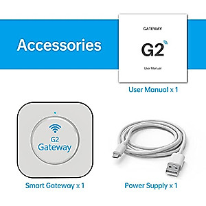 Hornbill Wi-Fi Gateway Remotely Control Your Bluetooth Smart Door Lock with TT Lock App, Smart Wi-Fi Bridge Hub Work with Alexa Voice Control Keyless Entry Keypad Smart Deadbolt, Works with 2.4 GHz