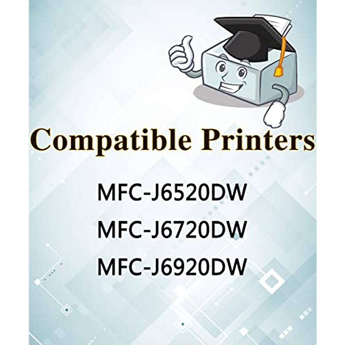 MM MUCH & MORE Ink Cartridge Replacement for Brother LC109 XXL LC109BK LC109XXL LC-109 to Used for MFC-J6520DW J6720DW J6920DW Printers (4-Pack, Black, Super High Yield)