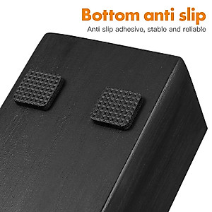 Housoutil Full Body Mirror Stand, Wooden Artwork Racks Full Length Mirror Holders Wood Display Mount Display Support Bases Floor Mirror Bracket for Home Office Bathroom