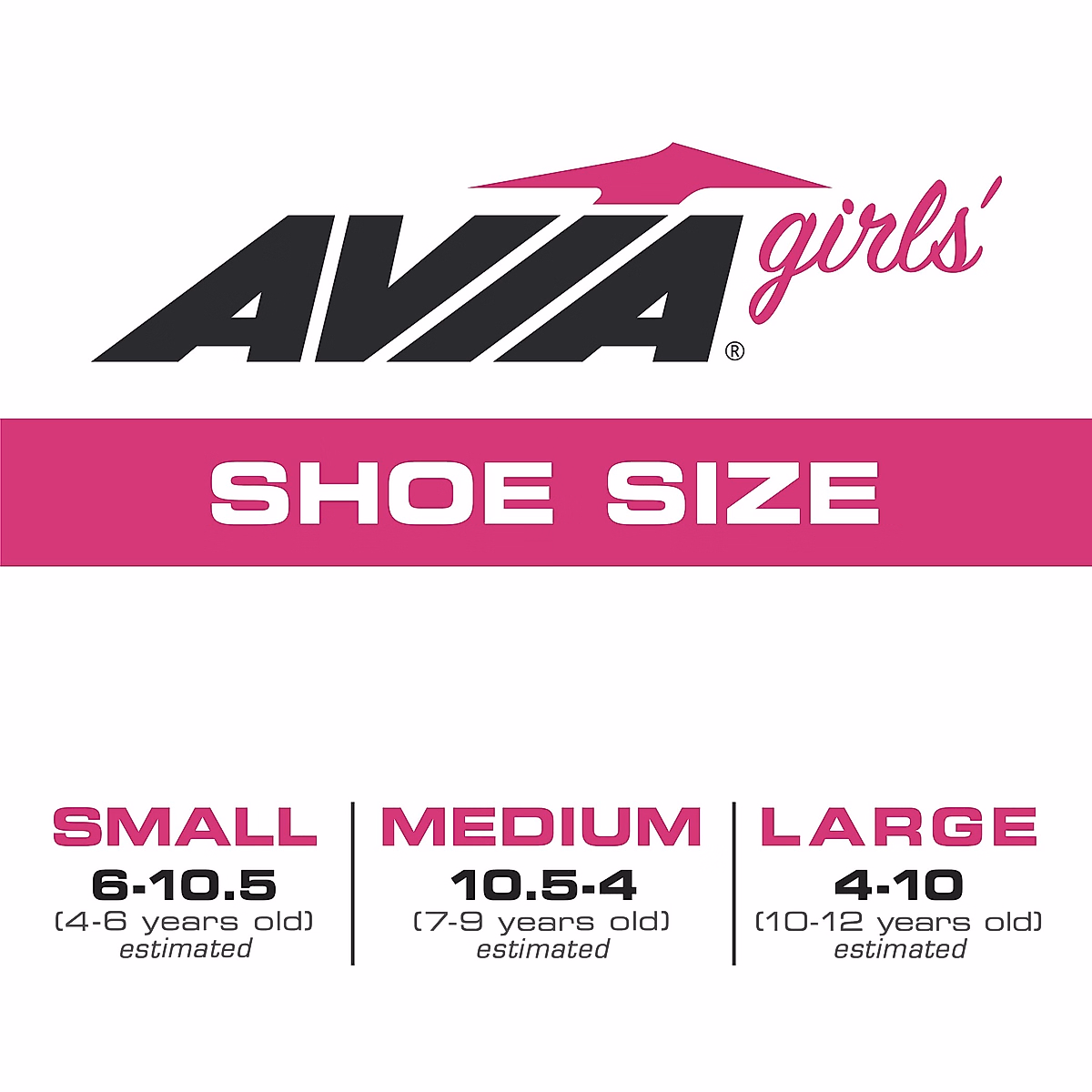 Avia Girls Athletic Performance Cushion Quarter Cut Ankle Socks (10 Pack), Size Large, Pink Assorted