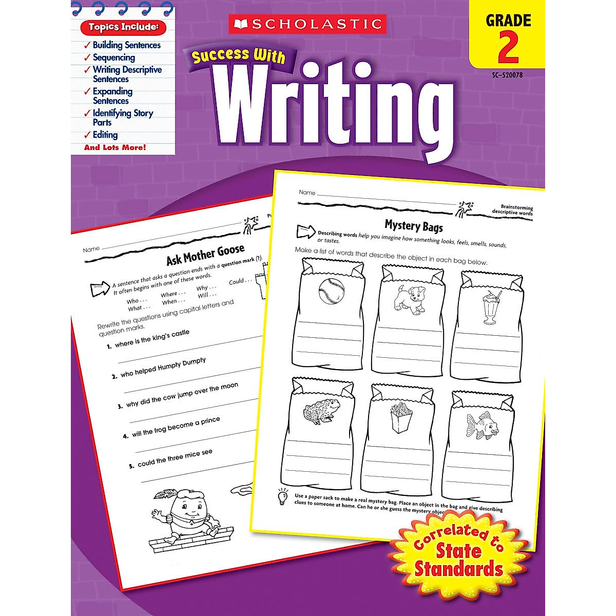 Scholastic Success with Writing, Grade 2