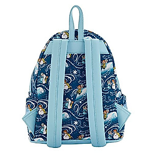 Loungefly Disney Frozen Elsa and Anna Snow Play Womens Double Strap Shoulder Bag Mini Backpack Purse