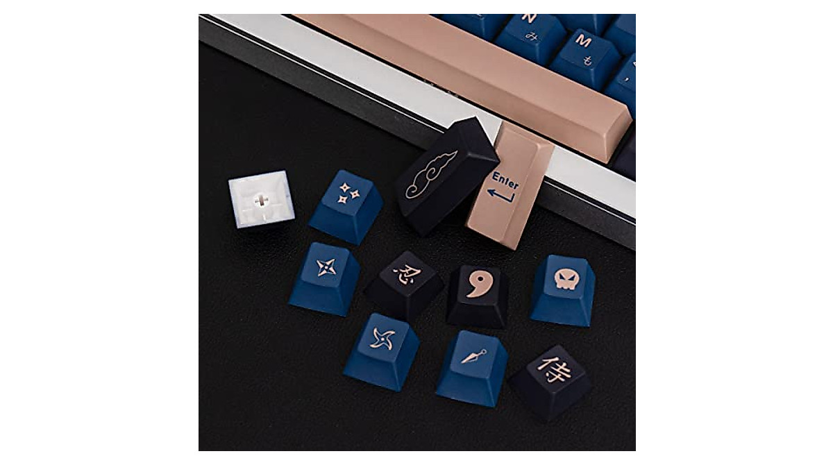 Blue Samurai PBT Keycaps for Mechanical Keyboards | Durable & Stylish
