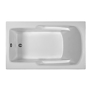 Reliance Baths R6036ERRS-B Rectangular 60 x 36 in. Soaking Bathtub with End Drain, Biscuit Finish