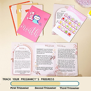 Sincerez Pregnancy Prayer Cards,First Time Mom to Be Gift,Pregnancy Must Haves,Pregnancy Journals Gifts for First Time Moms,Pregnancy&Baby Announcement,Expecting Parents to Be, Milestone Cards