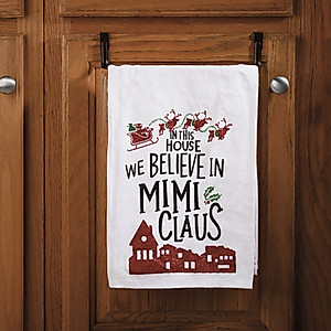 Primitives by Kathy 109650 Mimi Claus Dish Towel, 28-inch Square, Cotton