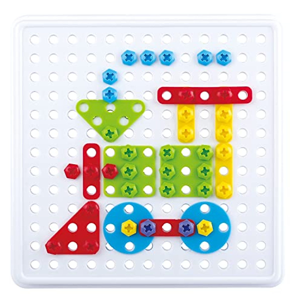 Kidoozie Create & Construct Building Kit, S.T.E.A.M Mosaic Art Activity for Children Ages 3+