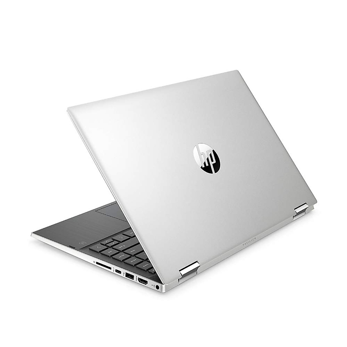 2020 HP Pavilion x360 2-in-1 14" HD Touchscreen Laptop Computer, 11th Gen Intel Core i3-1115G4, 8GB RAM, 128GB PCIe SSD, B&O Audio, HD Webcam, Intel UHD Graphics, Win10, Silver, 32GB SnowBell USB Card