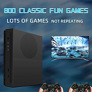 Haihuang Retro Game Console,4K HDMI Screen Pre-Installed 800 Classic Games,Video Game Console Game Speed FPS 1:1 Output with 2PCS Joystick