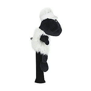 Scott Edward Animal Zoo Golf Driver Wood Covers, Fit Drivers and Fairway, Lovely Dogs, Funny and Functional (Black Sheep, Driver Head)