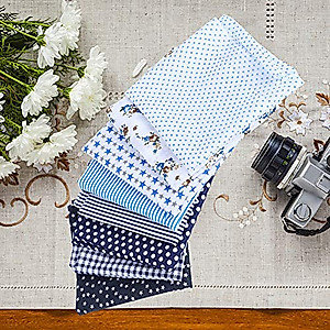 Printed Fabric, Stable Cotton Fabric Eco-Friendly 50x50cm Craft Cloth Kit Soft Touch Breathable for Kids Clothing