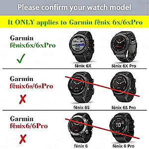 iDaPro [4 Pack] Screen Protector for Garmin fenix 6X Pro / 6X Pro Solar/ 6X 51mm Watch + Silicone Anti-dust Plugs Tempered Glass Anti-Scratch Bubble-Free