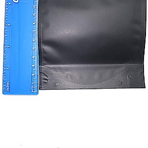 QQ Studio 100PCS Matte Double-Sided Colored Stand-Up Resealable QuickQlick™ Bags (8.5x13cm (3.3x5.1"), Black)