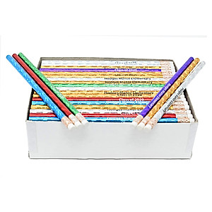 Pencil Guy Promotional Personalized Imprinted Glitz Round Pencils- 500 per box Purple