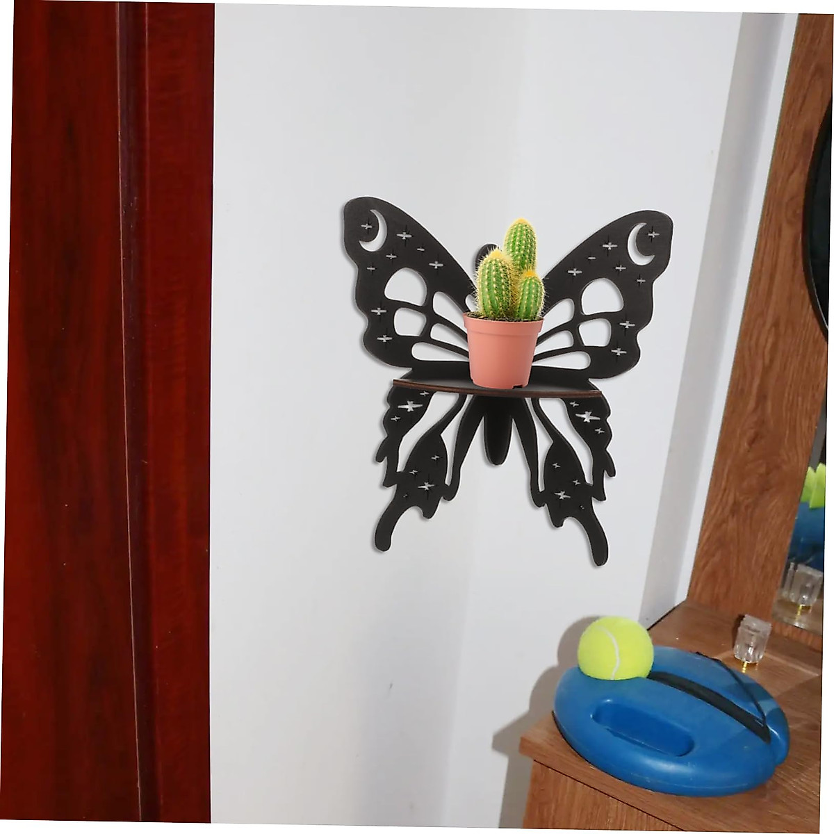 Stylish BIUDECO Butterfly Corner Shelf - Transform Your Space