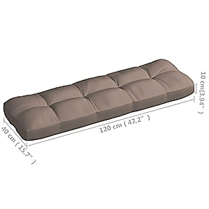 imasay Pallet Sofa Cushion Taupe 47.2"x15.7"x3.9"