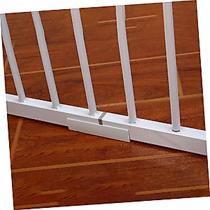 ibasenice 18 Pcs Safety Door Reinforcement Slot Fence Reinforcement Groove Garden Fence Groove Downstair Parts Pet Playpen Dog Gate Reinforcement Kid Playpen The Fence White PVC Tool Baby