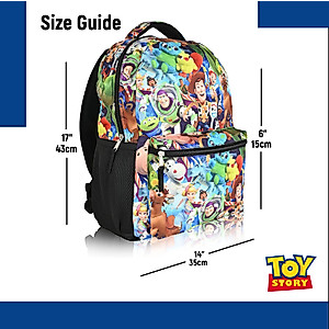 Disney Toy Story Backpack For Kids | Woody, Buzz Lightyear Bookbag For Toddlers, Boys, Girls | Officially Licensed Pixar Backpacks For Toys