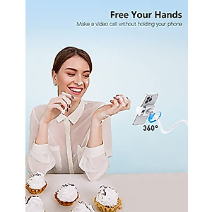 Tryone Gooseneck Phone Holder Stand for Bed Flexible Arm Adjustable Cell Phones Mount Clamp on Desk Bedframe Compatible with iPhone 14 Pro Max 13 12 11 X SE Series/Samsung S22 or Other 4"-7" Devices