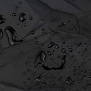 TJFU Outdoor Cushions Storage Bag,Patio Furniture Seat Cushion Storage Carrying Bag with Zipper and Handles 32x32x24 Inches Waterproof, Black