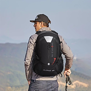 MIAZIB Leather Sling Bag for Men Chest Crossbody Bag Water Resistant Lightweight Sling Bag for Hiking Travel (Black)