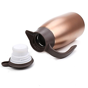 68oz Coffee Carafe Airpot Insulated Coffee Thermos Urn Stainless Steel Vacuum Thermal Pot Flask for Coffee, Hot Water, Tea, Hot Beverage - Keep 12 Hours Hot, 24 Hours Cold -Gold
