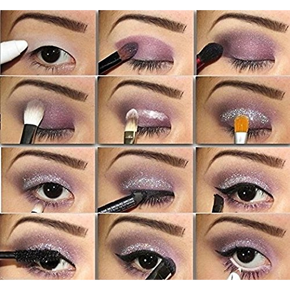 Cosmetics Eye shadow Color Makeup Pro Glitter Eyeshadow Palette 6 Colors