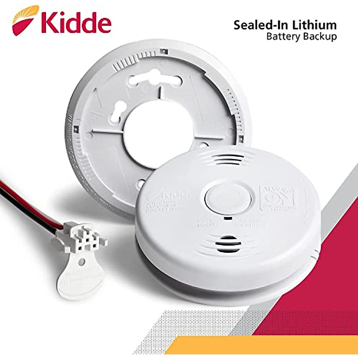 Kidde Hardwired Smoke & Carbon Monoxide Detector, 10-Year Battery Backup, Voice Alerts