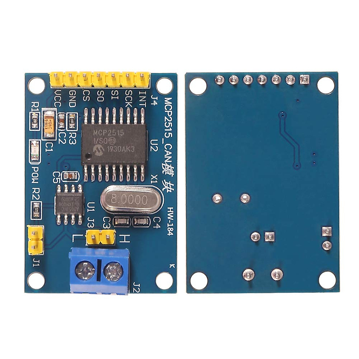 AITRIP 6PCS MCP2515 CAN Bus Module TJA1050 Receiver SPI Module Compatible with Arduino AVR 51 MCU ARM Controller Development Board TE534