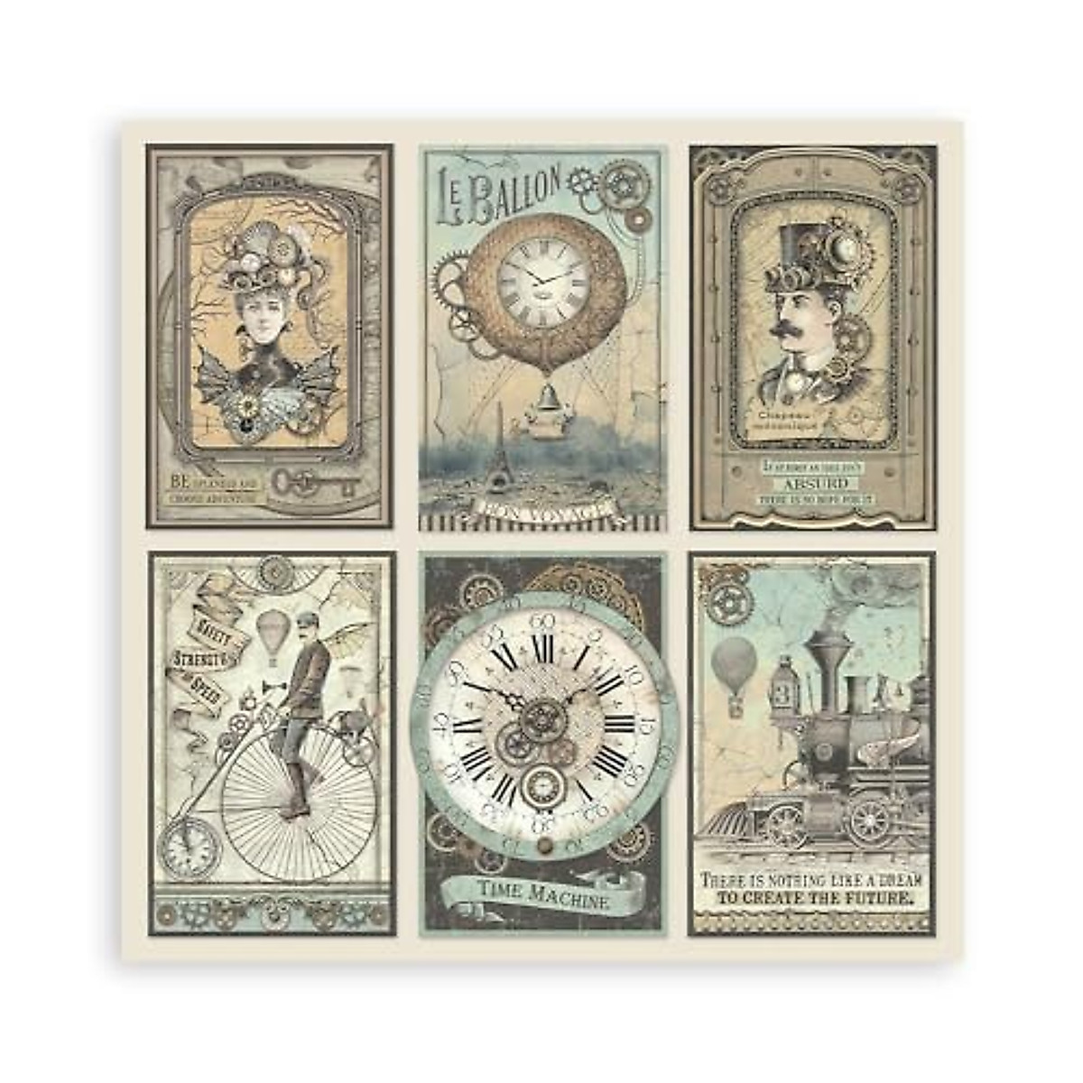 Stamperia Intl Scrapbooking Paper, Multi-Colored 10 Pack