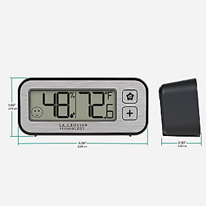 La Crosse Technology 513-148-TBP-3 Mini Digital Clock with Comfort Meter