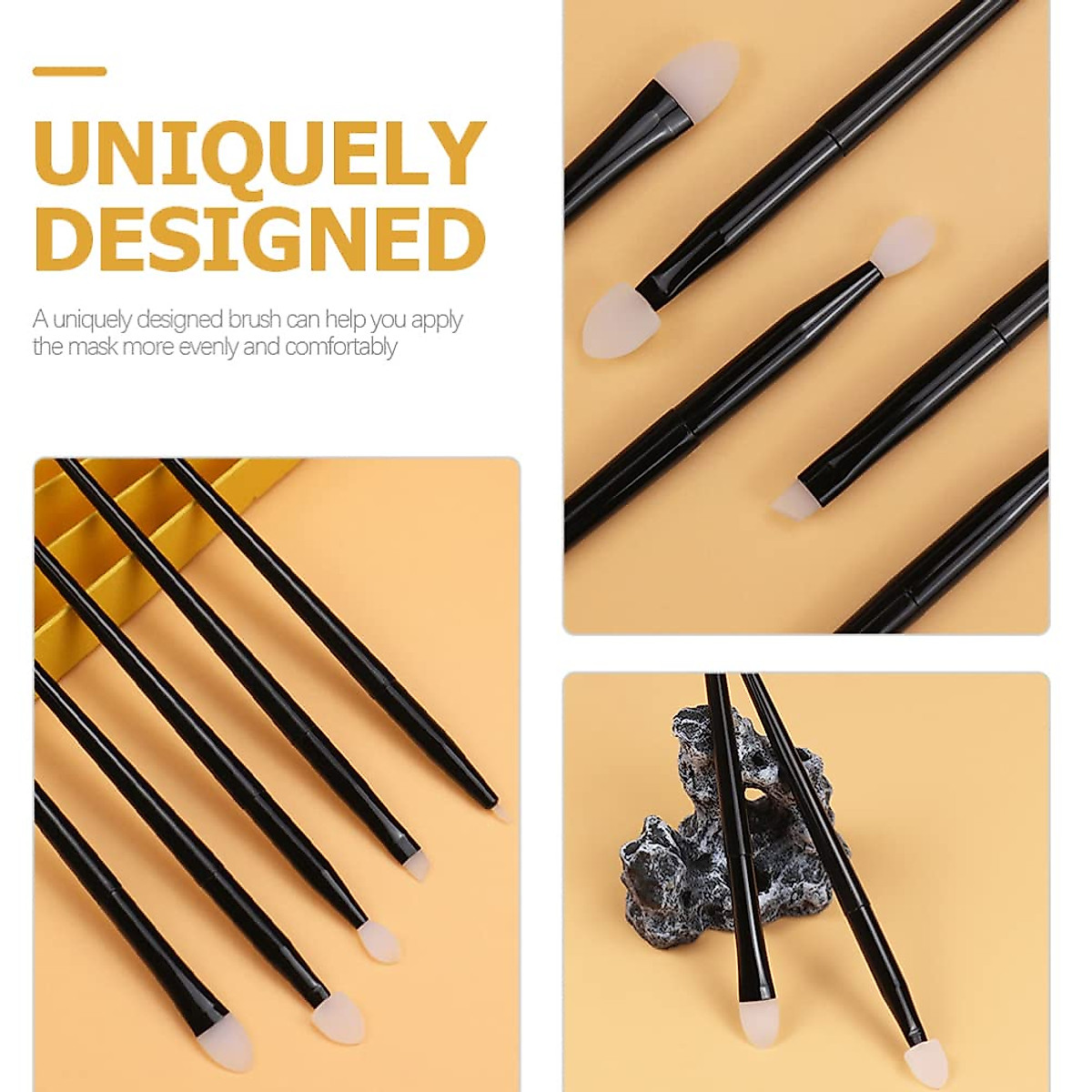 1 Set Silicone Makeup Brush Portable Lipstick Applicator Silicone Brush for Face Travel Makeup Practical Makeup Lip Mask Brush Cosmetics Supply Professional Brush for Makeup Handle