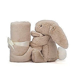Jellycat Bashful Beige Bunny Baby Stuffed Animal Security Blanket