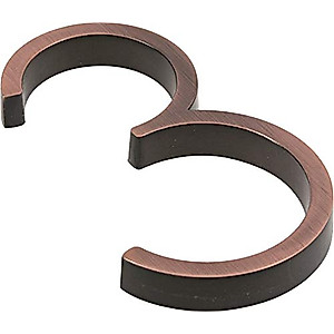 Distinctions by Hillman 844688 5-Inch Floating Mount House Bronze, Number 3