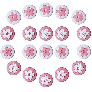 Gatuida 20pcs Plum Blossom Handle Cap Joystick Cover Thumb Stick Cap Lite Thumb Stick Cover Analog Stick Covers Joystick Grip Cap Plum Protective Cap Keycap Rocker Cover
