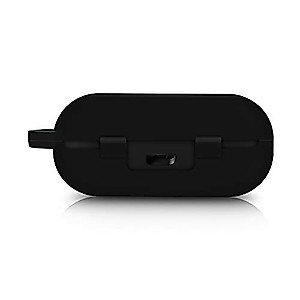 kwmobile Case Compatible with Anker Soundcore Liberty Neo Case - Silicone Cover Holder for Earbuds - Black