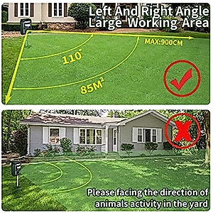 Ultrasonic Animal Repeller, Solar Powered Animal Repellent Outdoor Cat Repellent Dog Deterrent with Motion Sensor Waterproof Bird Repellent for Squirrels Rabbit Fox Raccoon Deer ,Yard Garden Farm