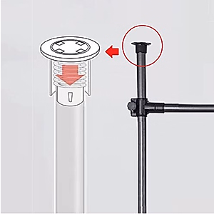 Free Standing Closet, Double Adjustable Heavy Duty Clothing Racks for Hanging Clothes, Closet Organizer System Standing Clothes Rack with Telescopic Clothing Rod fit for Clothes Storage. (Black)