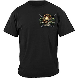 United States Marine Corps | Devil Dog First in Last Out Shirt ADD56-MM108L