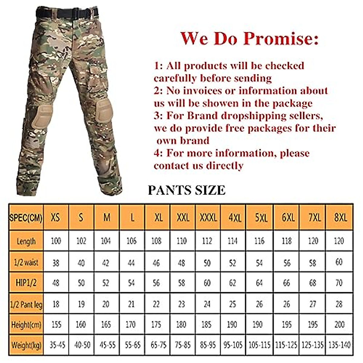 Men Combat Airsoft Tactical Military Army Trousers CP Hiking Camo1 Multi-Pocket Pants Ruin Gray XL