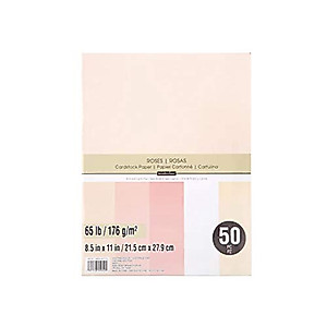 Recollections Cardstock Paper, 8 1/2 X 11 Roses - 50 Sheets