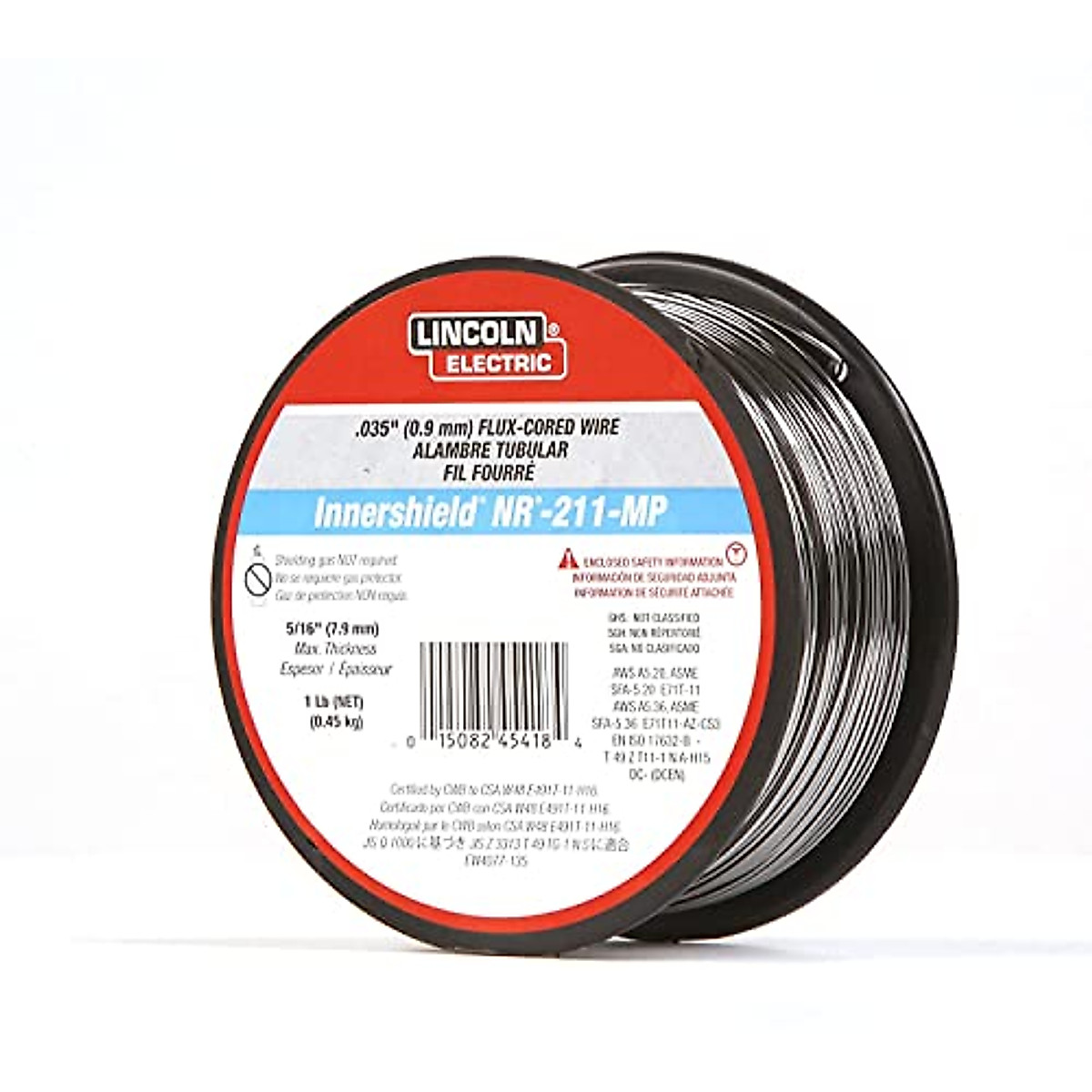 Lincoln Electric MIG Welding Wire, NR-211-MP, .035, Spool, Model: ED030584 (Pack of 3)